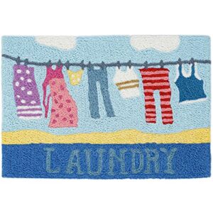 laundry time clothesline accent area rug jellybean