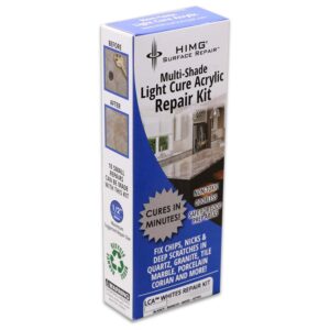 White Tones - Quartz Countertop Repair Kit White - Quartz, Marble, Granite, Acrylic, Porcelain Countertop Chip Repair Kit - White Quartz Chip Repair Kit - HIMG Surface Repair