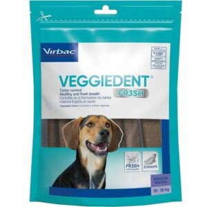 c.e.t. veggiedent chews, regular,30 chews (pack of 2, 60 total)