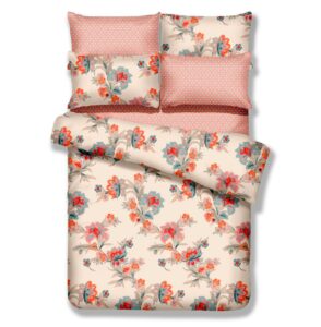 dolce mela dm501k 6 piece duvet cover set, king, abloom