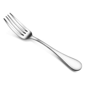 artaste 59328 rain 18/10 stainless steel dinner fork, 7.6-inch, set of 12, silver