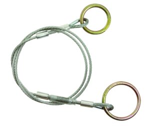 falltech 74373ft 3-foot cable pass-thru anchor sling with standard galvanized cable