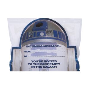 Hallmark Birthday Party Invites - Pack of 20 Star Wars R2-D2 Design