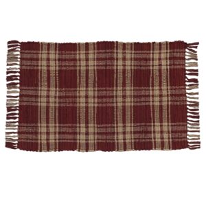 park designs 315-25k sturbridge rag rug, 24" x 42", wine