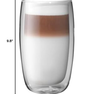 ZWILLING J.A. Henckels Zwilling ja henckels sorrento latte glass, glass, 2-piece, 5 Pound