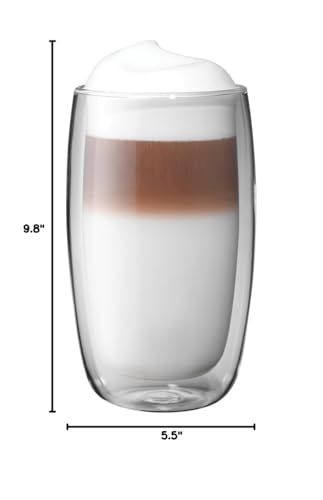 ZWILLING J.A. Henckels Zwilling ja henckels sorrento latte glass, glass, 2-piece, 5 Pound