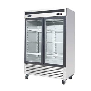 atosa usa mcf8707 series 55-inch glass two door merchandiser upright refrigerator