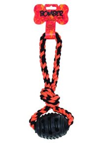 zeus bomber grenade interactive dog toy, tough and durable chew toy for dogs, 98059