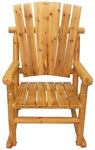 leigh country rocker chair single aspen log tx 95100