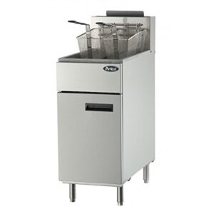 atosa atfs-40 heavy duty 40 lb stainless steel deep fryer - propane