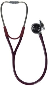 welch allyn 5079-322 harvey dlx stethoscopes, triple head, 28" burgundy