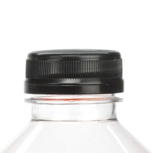 Clear Food Grade Plastic Juice Bottles 16 Oz (Pint) with Cap (6)