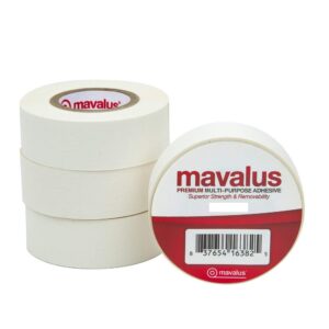 mavalus tape 3/4" wide x 324" 4 pack - white