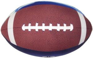 iscream game on! photoreal football shaped 16" x 12" x 12" microbead accent pillow