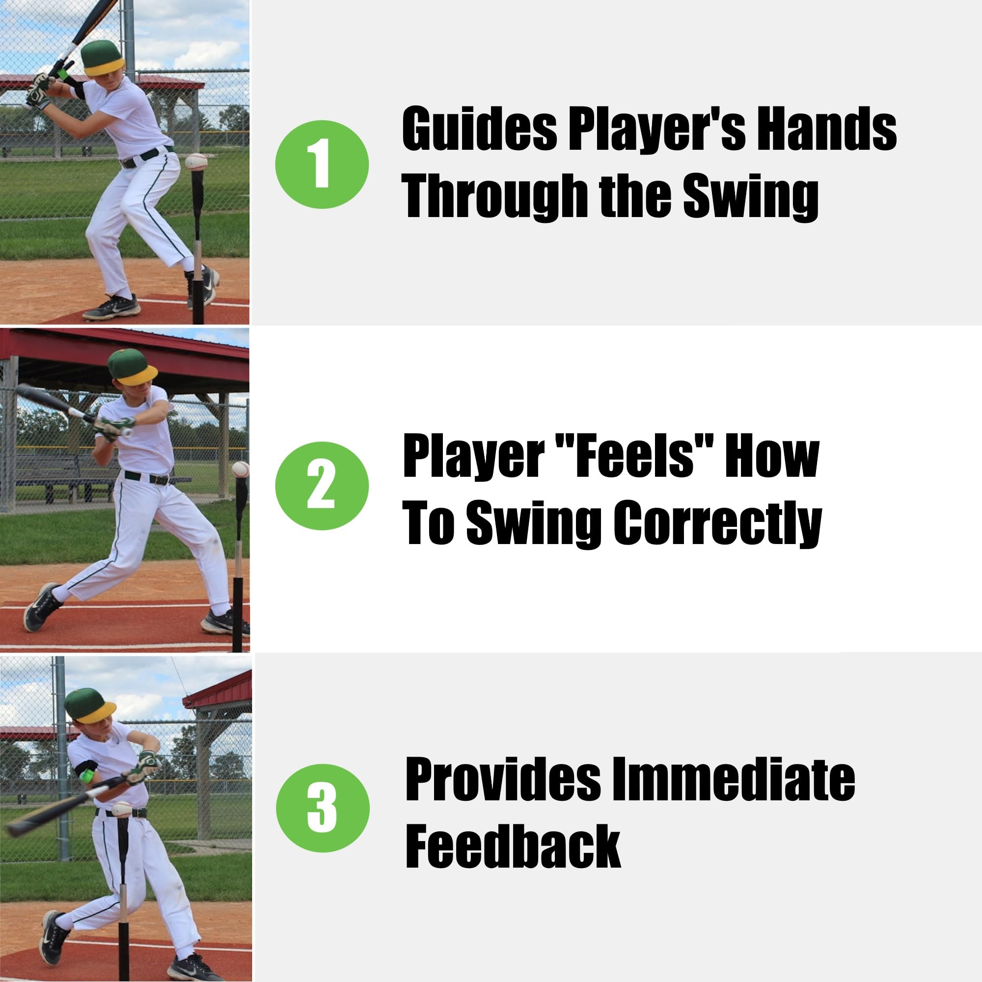 SWINGRAIL Baseball/Softball Swing Trainer Aid - Equipment for Batting and Hitting