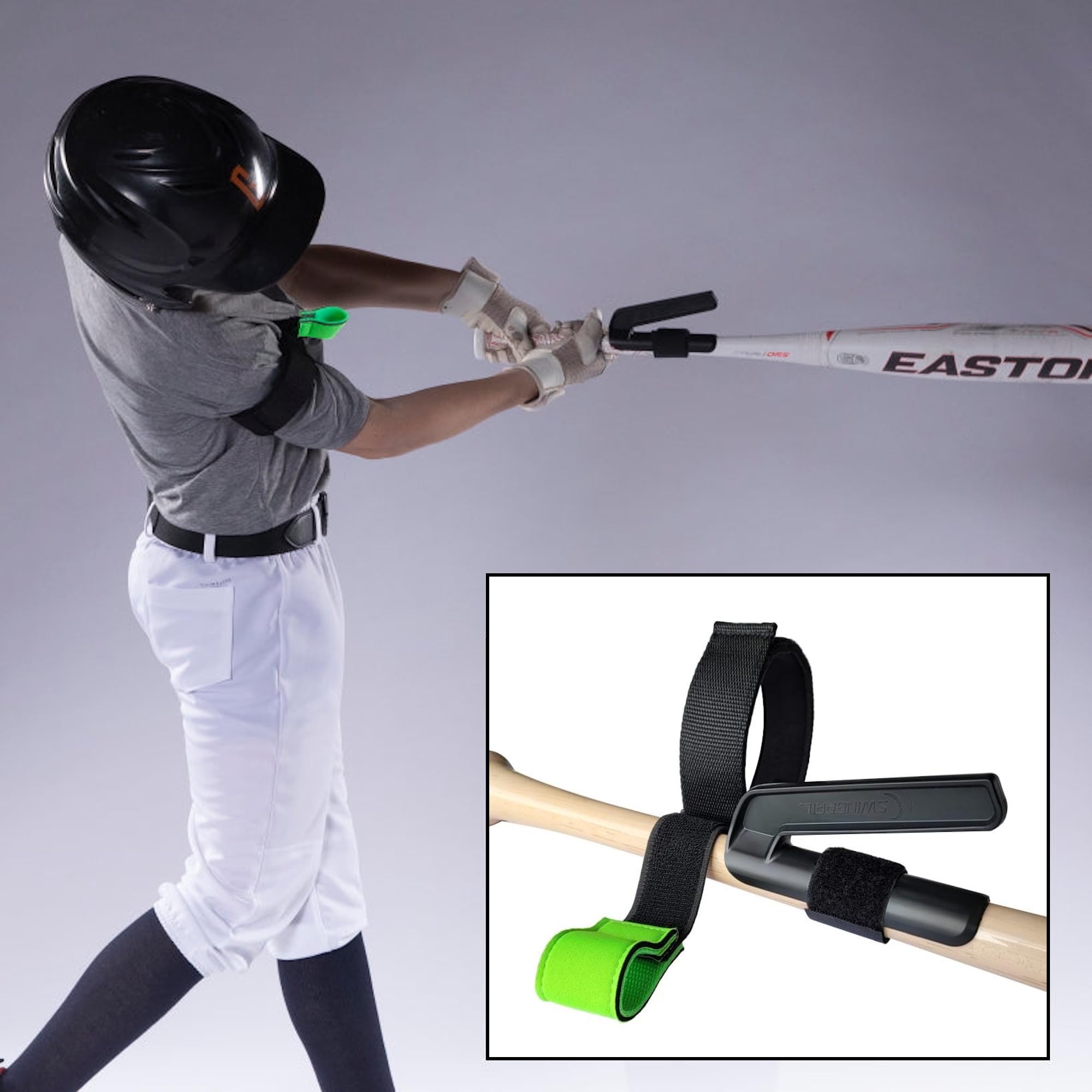 SWINGRAIL Baseball/Softball Swing Trainer Aid - Equipment for Batting and Hitting