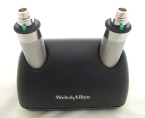 welch allyn 71630 desk charger with 2 nicad handles