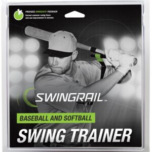 SWINGRAIL Baseball/Softball Swing Trainer Aid - Equipment for Batting and Hitting