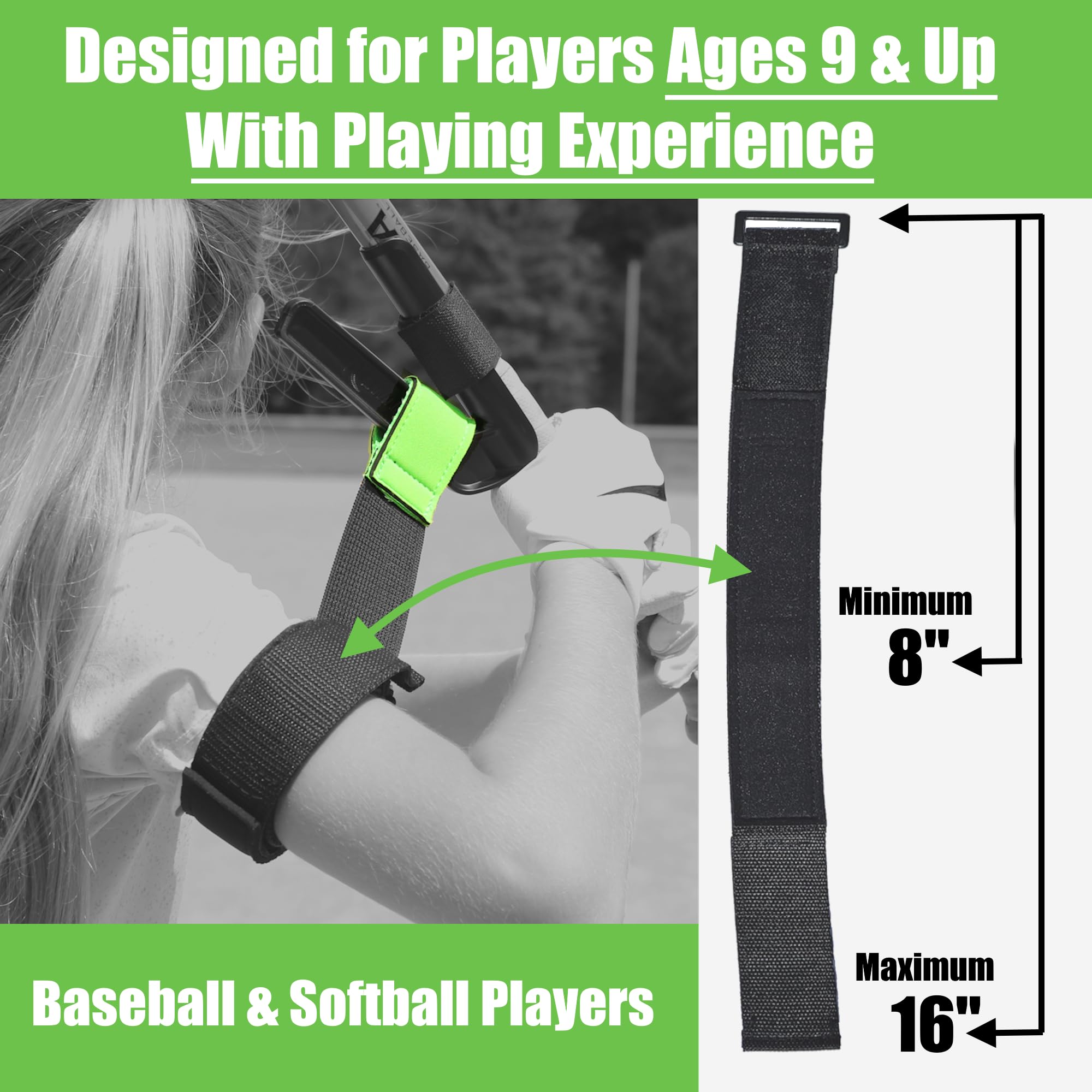 SWINGRAIL Baseball/Softball Swing Trainer Aid - Equipment for Batting and Hitting