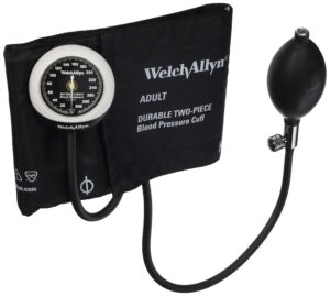 welch allyn ds45-11cb gauge with durable two piece, adult cuff and bladder