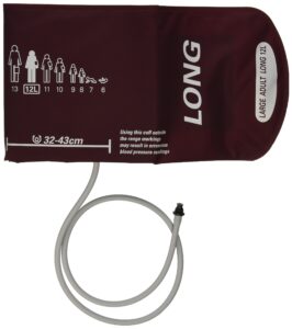 welch allyn welreuse-12l-1tp flexiport reusable blood pressure cuffs with one-tube tri-purpose connectors, large adult long, size 12l