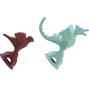 tea rex/bird kettle whistles (set of 2) by alessi