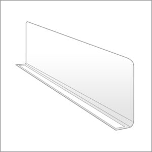 3" x 15-9/16" shelf divider, sd-3016, pack of 50 | clip strip corp