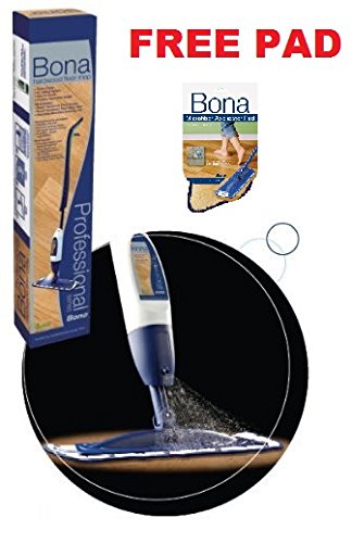 Pro Series Hardwood Floor Mop with 33 oz Cartridge WITH FREE APPLICATOR PAD by Bona