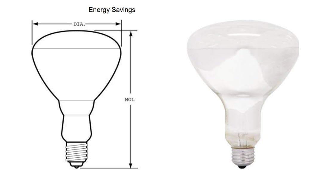 GE Lighting 65-Watt, 580-Lumen, BR40, Floodlight Bulb, Soft White - 6 Pack