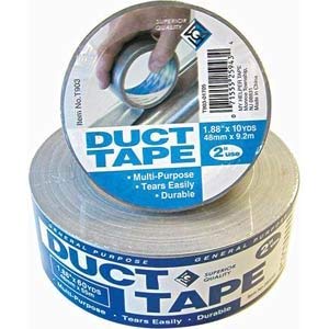 my helper t903 duct tape 2" x 10 yd silver