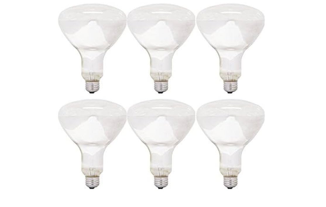 GE Lighting 65-Watt, 580-Lumen, BR40, Floodlight Bulb, Soft White - 6 Pack