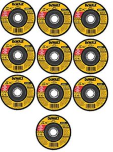 dewalt dw4514b5 4-1/2-inch by 1/4-inch by 7/8-inch metal grinding wheel - 10 pack