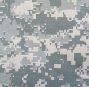 acu digital camouflage cotton blend army military 60"w fabric cloth