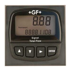 gf signet 3-8150-1p battery powered flow transmitter, panel mount, 7"