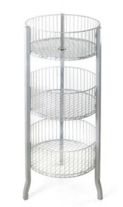 amko 3332-w 3-tier bin, white