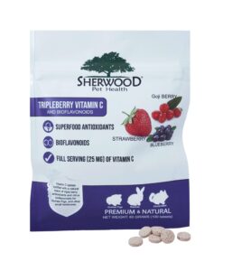 tripleberry vitamin c and bioflavonoids by sherwood pet health (100 tablets - 60 grams)