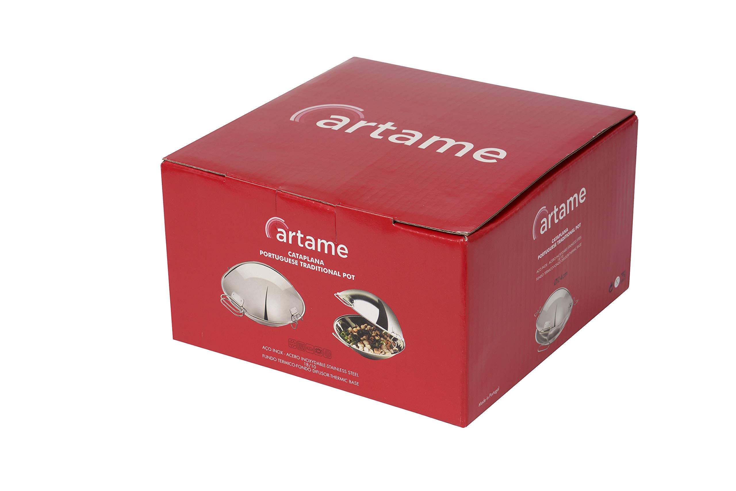 Artame ART32802 Cataplana Stainless Steel Silver 24 x 24 x 14.5 cm