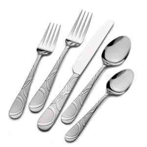 international garland frost flatware service for 4, 20 piece set, 18/0 stainless steel, silverware set