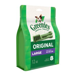 greenies original large dog dental chews - 12 ounces 8 treats