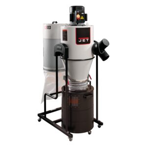 jet cyclone dust collector, 2-micron filter, 1-1/2 hp, 1ph 115v (model jcdc-1.5)