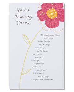 american greetings birthday card for mom (floral, you’re amazing)