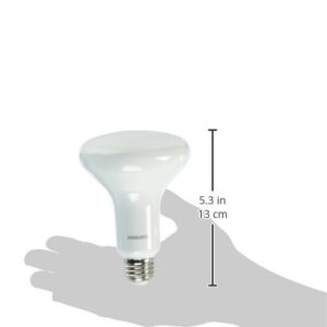 PHILIPS Dimmable BR30 Bulb Soft White Light/Warm glow effect 65W replacement 7.2w LED