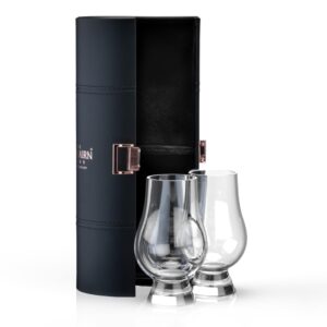 glencairn whiskey glass, gift set of 2 in travel case