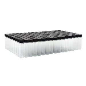 144pk glass vial collection set craft and hobby storage (2 dram)