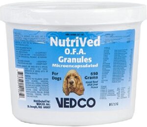 vedco nutrived o.f.a. granules for dogs, 650 gm