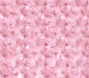 minky fabric rosebud 58" wide sold by the yard (light pink)