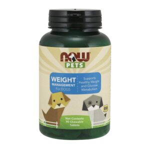 now pet health, pet glucose metabolic support, formulated for dogs, nasc certified, 90 chewable tablets