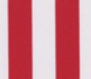 indoor/outdoor waterproof fabric bordered deck stripe red white / 60" wide / ...