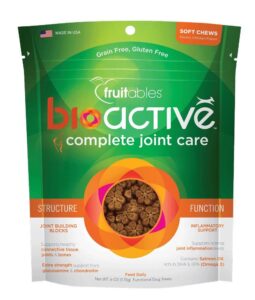 fruitables bioactive complete joint care functional chewy treats, 6 oz