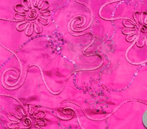 taffeta fabric ribbon cord sequin 58" wide sold by the yard (fuchsia)